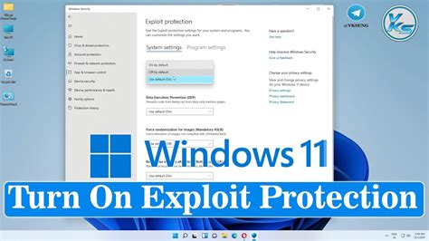 How To Turn On Exploit Protection In Windows 11 Youtube