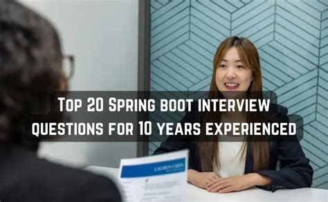 Top Spring Boot Interview Questions For Years Experienced