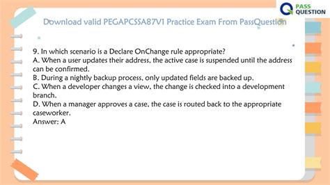 PPT PCSSA Version 8 7 PEGAPCSSA87V1 Practice Test Questions PowerPoint Presentation ID 11635932