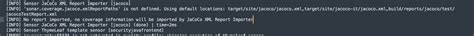 no report imported no coverage information will be imported by jacoco