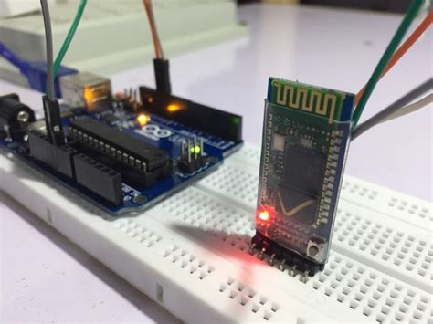 Hc05 Bluetooth Module Interfacing With Arduino With Led