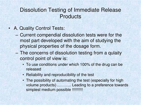 PPT Dissolution Testing PowerPoint Presentation Free Download ID 5412294