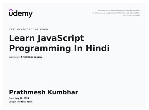 Prathmesh Kumbhar On Linkedin Javascript Udemy Webdevelopment