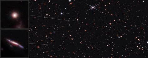 Sample Shapes Of Distant Galaxies Identified In Webbs Ceers Survey Nircam Image Esawebb