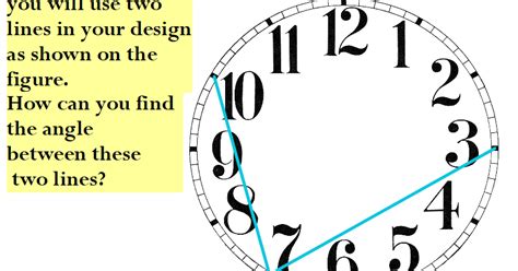 Puzzles And Figures Angles On Clock