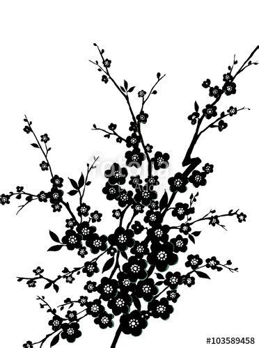 Motif 모티프 매화 꽃 그리는 법 일러스트레이션 꽃 사진