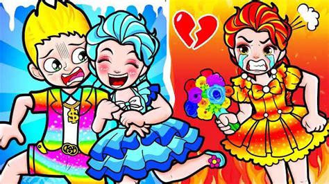 کارتون باربی کاغذی با داستان شوخی دختر یخ زده