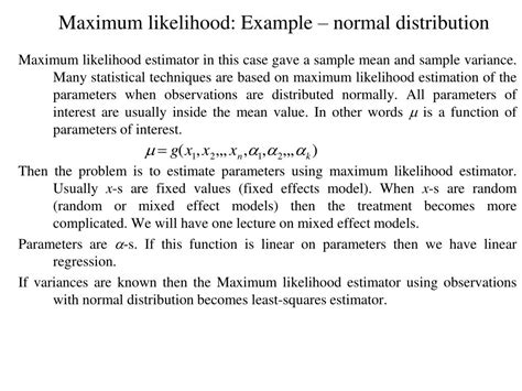 PPT Maximum Likelihood ML PowerPoint Presentation Free Download ID 938400