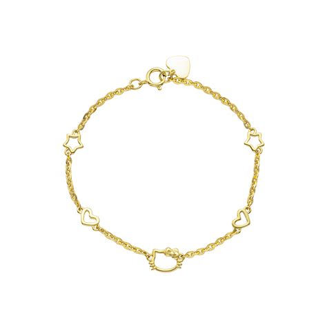 Lắc Tay Trẻ Em Vàng 10k Pnj ️ Hello Kitty 0000y004152