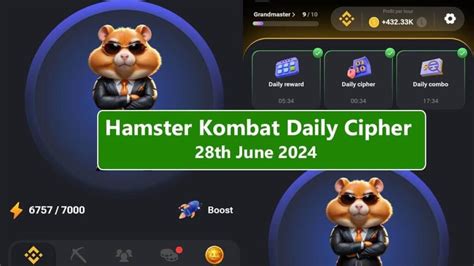 Lakhwinder Gill On Linkedin Hamster Kombat Daily Cipher Code June 28