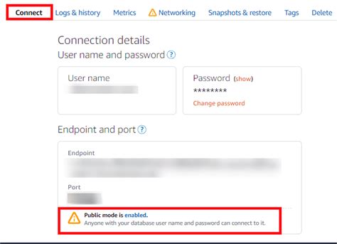 ensure aws lightsail relational database is not publicly accessible