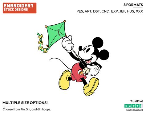 Classic Mickey Flying A Kite Disneys Classic Mickey Mouse