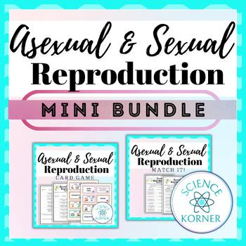 Asexual And Sexual Reproduction MINI BUNDLE Matching Card Game Match It