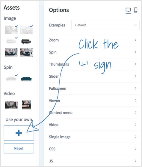 Add 360 Views Videos And 3d Models To Webflow Sirv Help Center