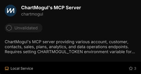 Chartmoguls Mcp Server Mcp Servers · Lobehub