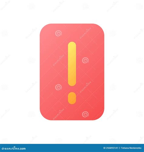 Exclamation Mark Pixel Perfect Flat Gradient Color Ui Icon Stock Illustration Illustration Of