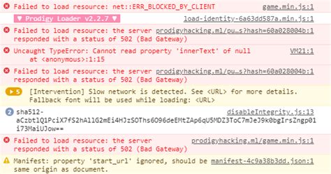 Bug Prodigy Not Loading Again · Issue 473 · Prodigy Hacking