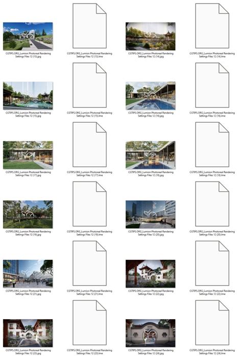 Download Free Lumion Photoreal Rendering Settings Files