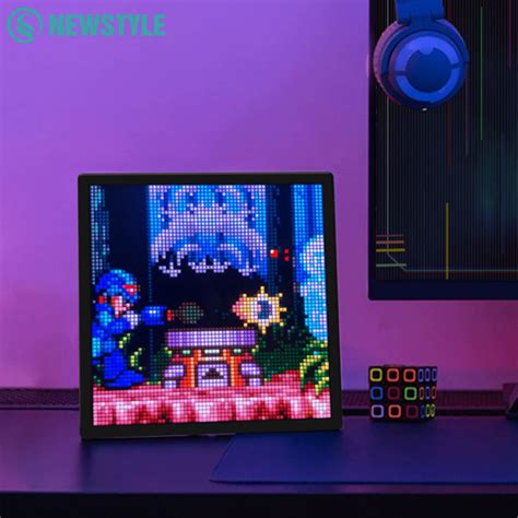 LED Pixel Matrix Bluetooth Smart Display 64x64 RGB Digital Lamp Panel DIY Art Display Gaming