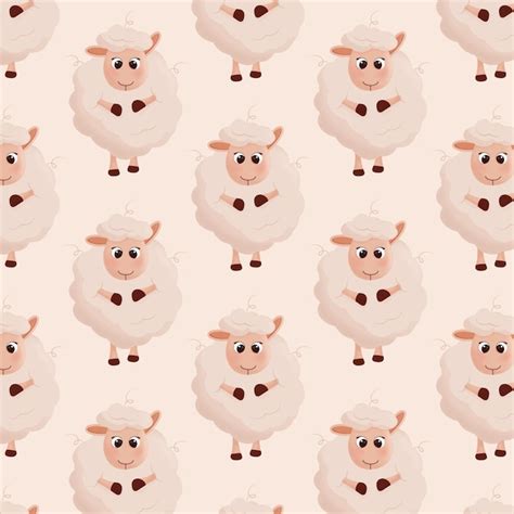 Premium Vector Sheep Pattern