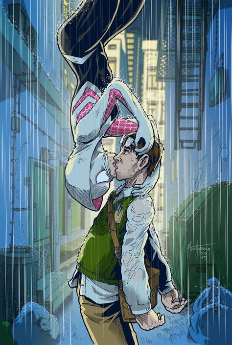 Silk And Spider Man Kiss
