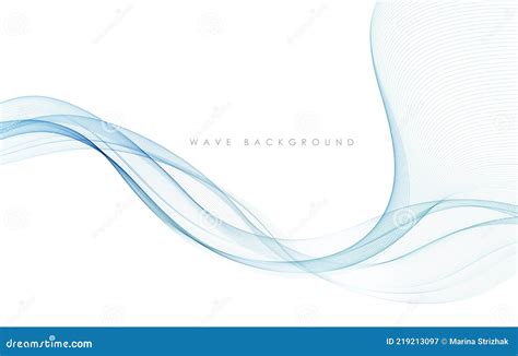Vector Abstract Colorful Flowing Wave Lines Isolated On White