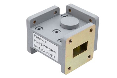Wr 75 Waveguide Circulator 984 Ghz To 15 Ghz 20 Db Min Isolation Cover Flange Aluminum