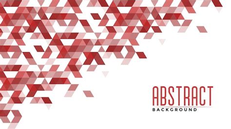 Premium Vector Abstract Red Geometric Background