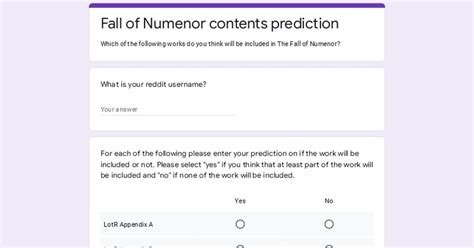 The Fall Of Númenor Contents Predictions Rtolkienfans