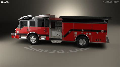 360 View Of Pierce E402 Pumper Fire Truck 2018 3d Model 3dmodels Store