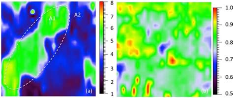 Raman Peak Intensity Ratio Of Id Ig Maps For A Sample A And B Sample B Download