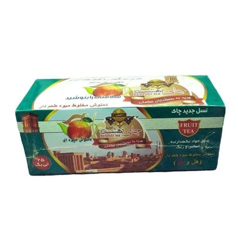 خرید و قیمت چای بهشت نپتون دمنوش میوه ای سیب و به با طعم هل و گل محمدی