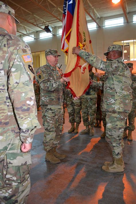 The 372nd Cssb Uncased Its Colors 36th Infantry Division