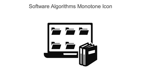 software algorithms monotone icon in powerpoint pptx png and editable