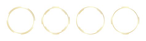 Circle Gold Frame Vector Art At Vecteezy