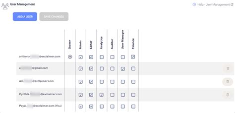 User Management Exclaimer Knowledge Base
