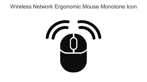 Wireless Network Ergonomic Mouse Monotone Icon In Powerpoint Pptx Png And Editable Eps Format