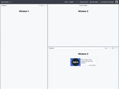React Mosaic By Nomcopter A React Template Built At Lightspeed