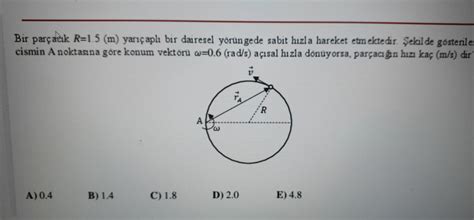Solved A Particle Is Moving At Constant Speed In A Circular Chegg