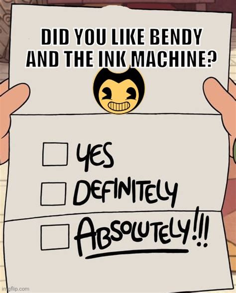 I Love Bendy And The Ink Machine Imgflip