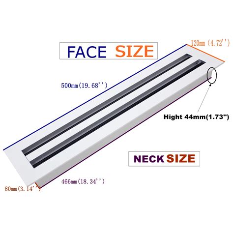 Modern Linear Slot Diffuser Customized Size for Bathroom Exterior Hospital Hotel Use พลง