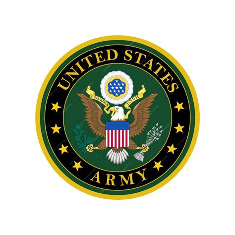 Realistic Vector Seal Of The Us Army Premium Vector