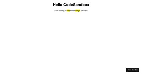 Highlight Text Codesandbox Highlight Text Codesandbox