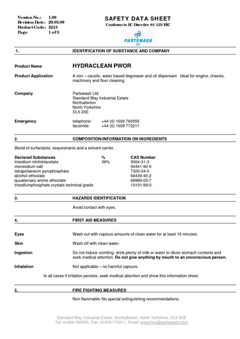 Microsol 3 Plus Concentrate Msds Download