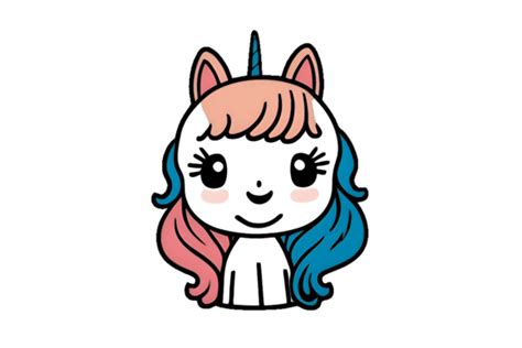 Cute Chibi Unicorn Graphic By Vector Haven · Creative Fabrica