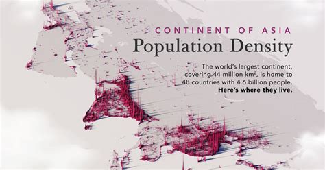 Mapped Asias Population Patterns By Density
