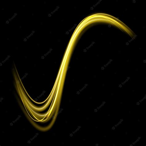 Premium Vector Abstract Gold Light Speed Curve On Black Transport Technology Background Vector