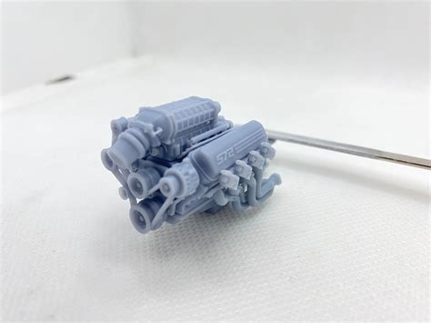 1 24 Supercharged 572 Big Block Engine 17 Piece Kit Etsy