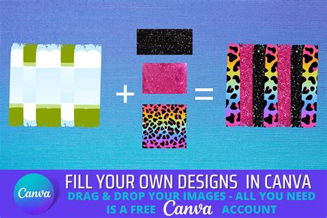 CANVA Drag And Drop Brush Stroke Template Editable Editable Canva Frames Etsy