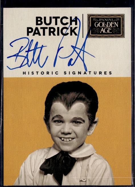 2014 Panini Golden Age Historic Signatures Butch Patrick Bup For Sale Online Ebay
